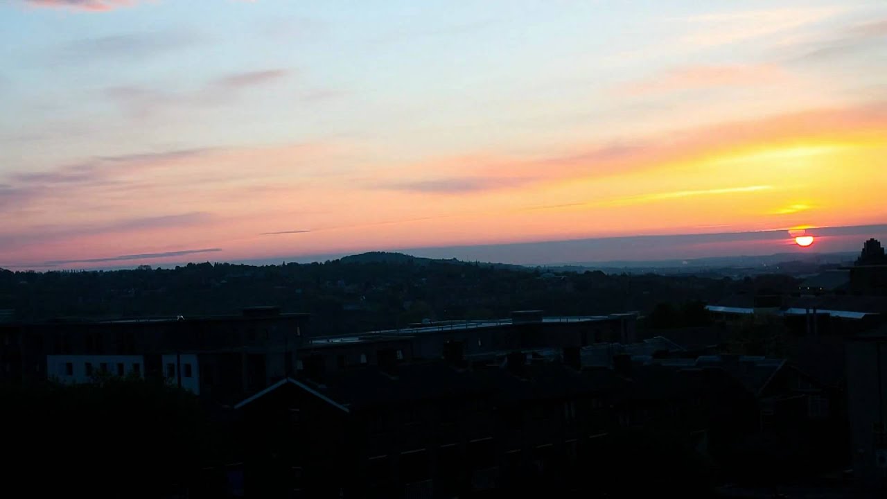 Sheffield sunrise - YouTube