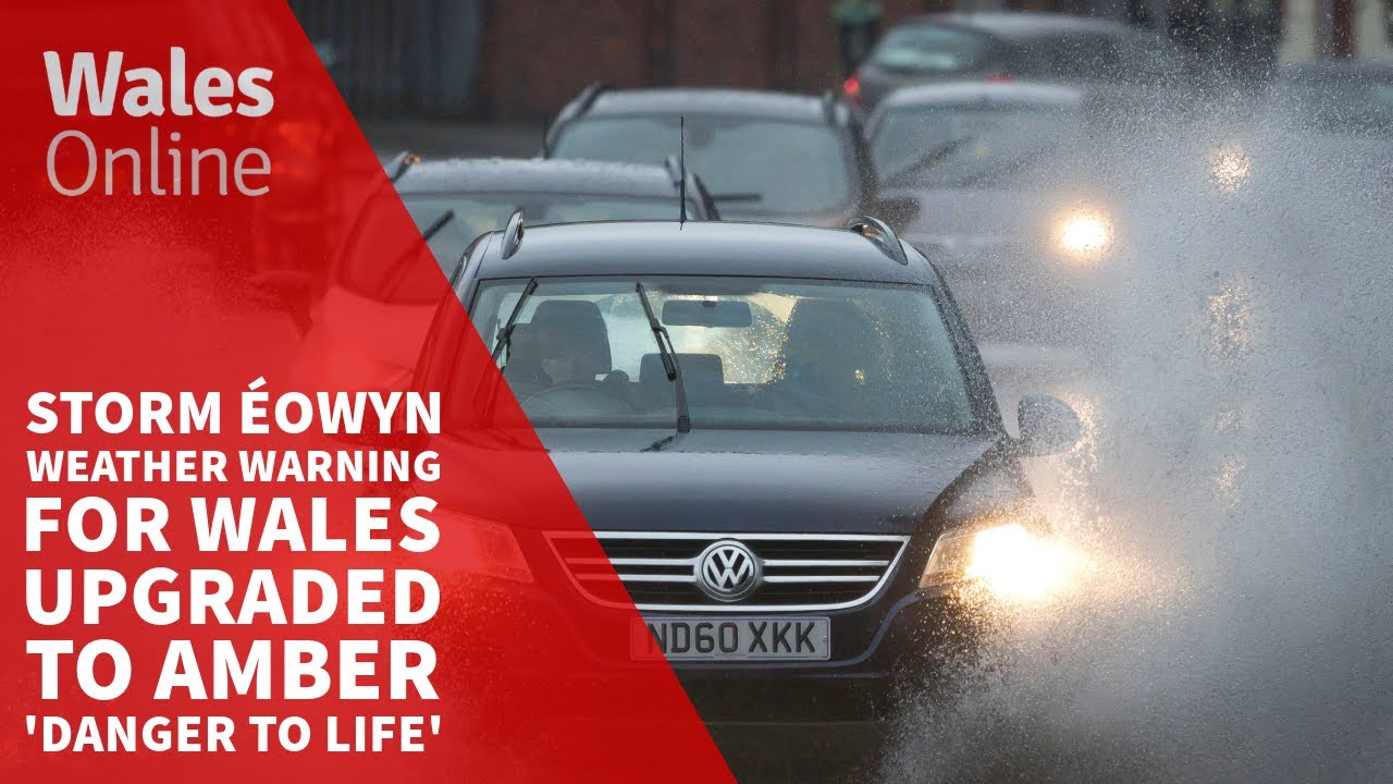 Storm Éowyn weather warning for Wales upgraded to amber 'danger to life ...