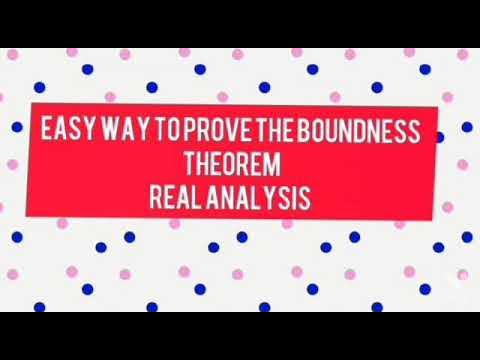 BOUNDNESS THEOREM// CONTINUOUS FUNCTION //REAL ANALYSIS - YouTube