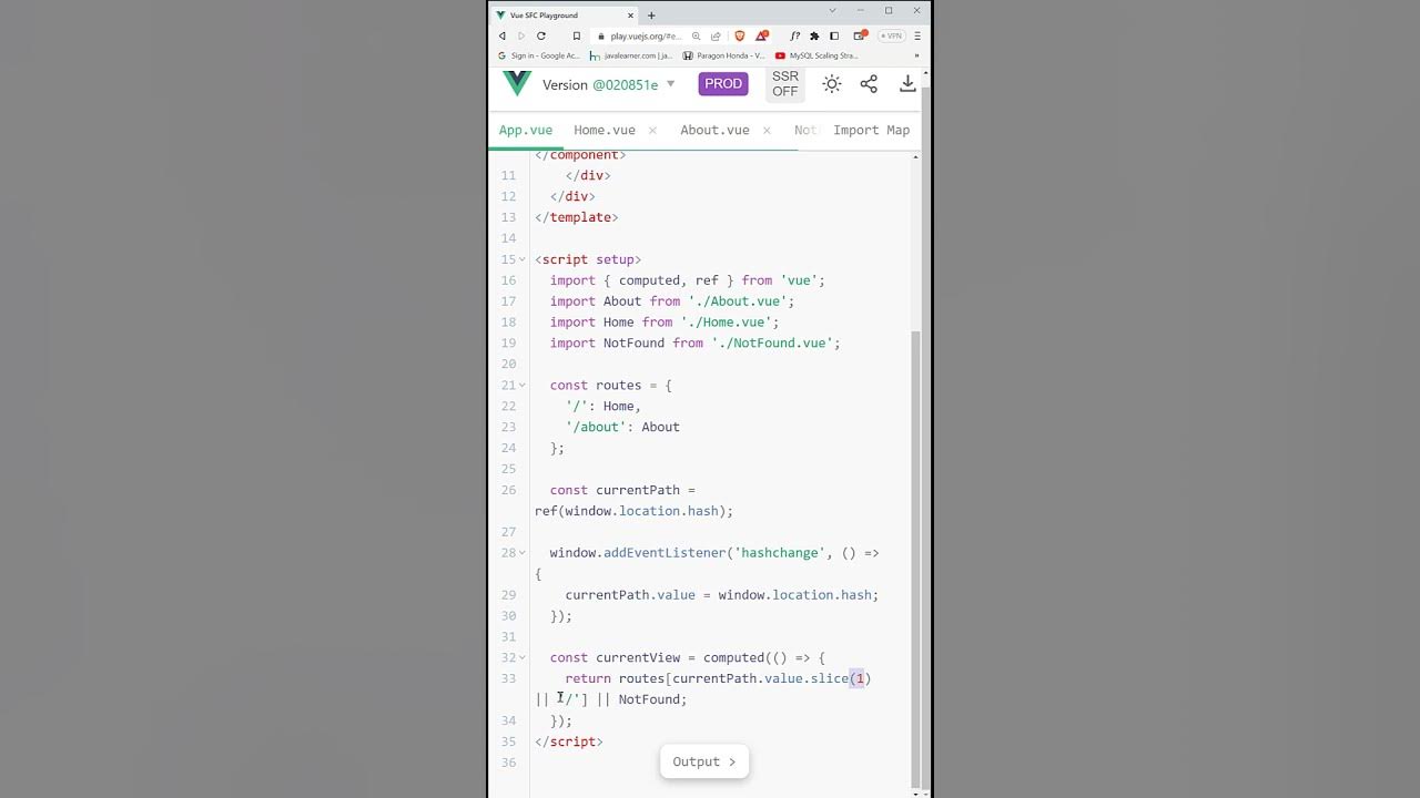 Create simple vue routing from scratch #vue3 composition API - YouTube