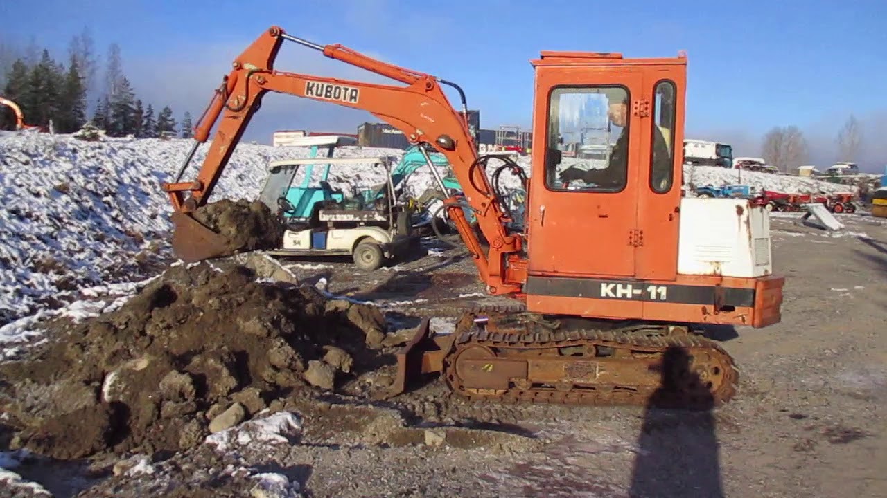 Kubota KH 11 Kaivinkone - YouTube