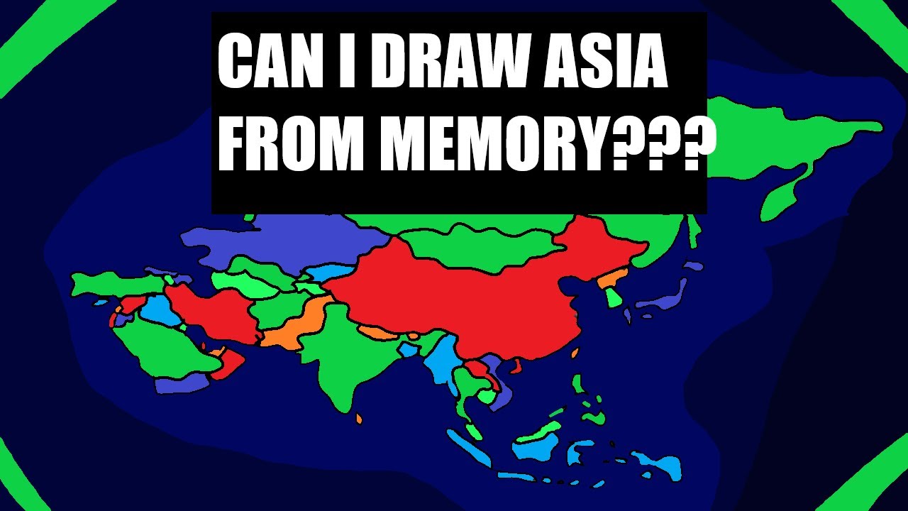 HOW WELL CAN I DRAW THE MAP OF ASIA IN 10 MINUTES??? - YouTube