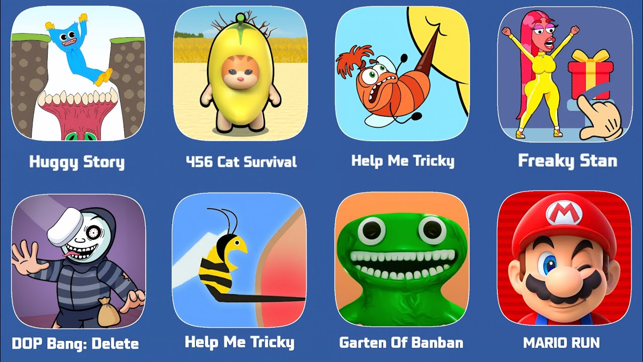 Huggy Story,Cat Survival Master,Help Me Tricky Story,Fteaky Stan,DOP ...