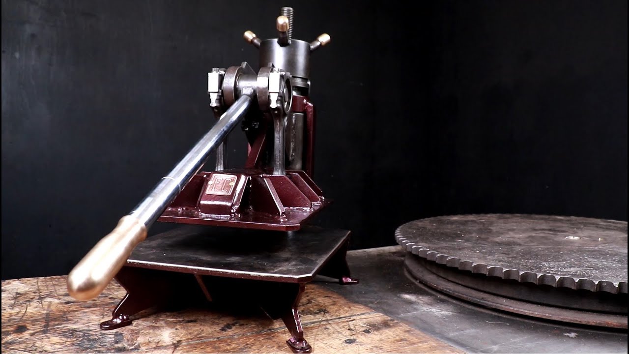 We are making a leather CLICKER PRESS - YouTube