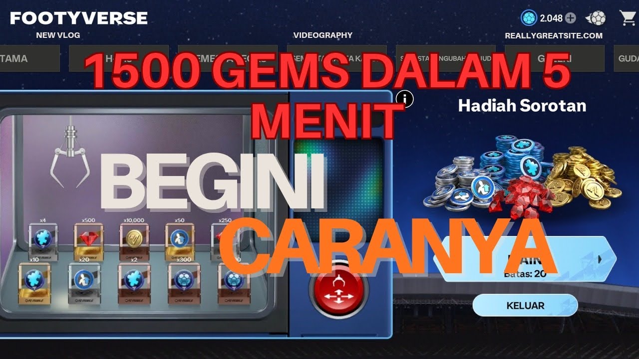 1500 GEMS FC MOBILE DALAM 5 MENIT, BEGINI CARANYA💀💀💀 - YouTube