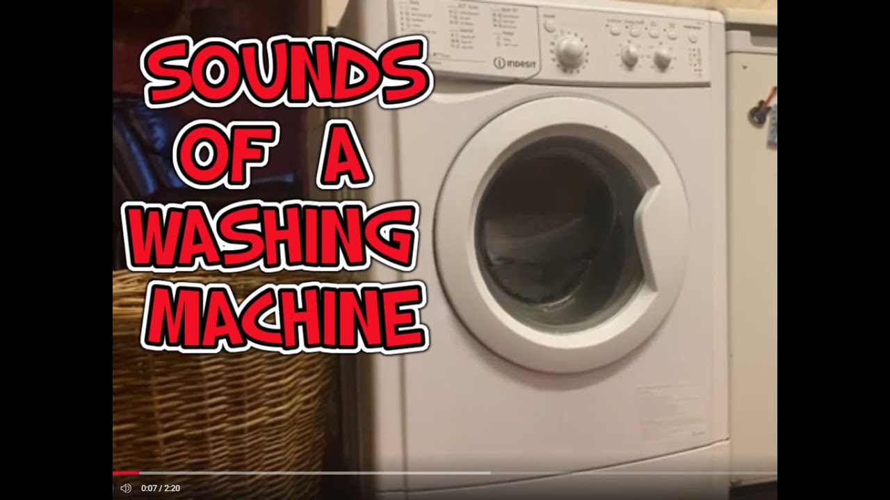 SOUNDS OF A WASHING MACHINE - YouTube