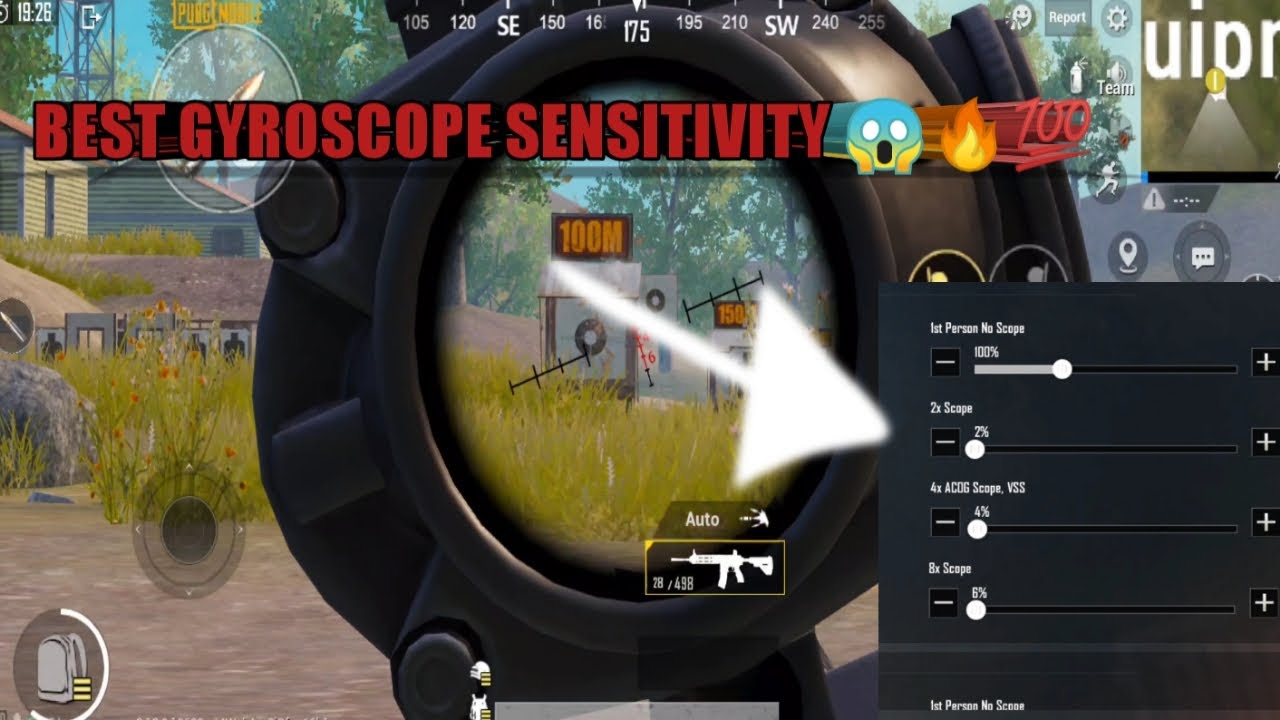 Best gyroscope sensitivity for pubg mobile | Scope on sensitivity ...