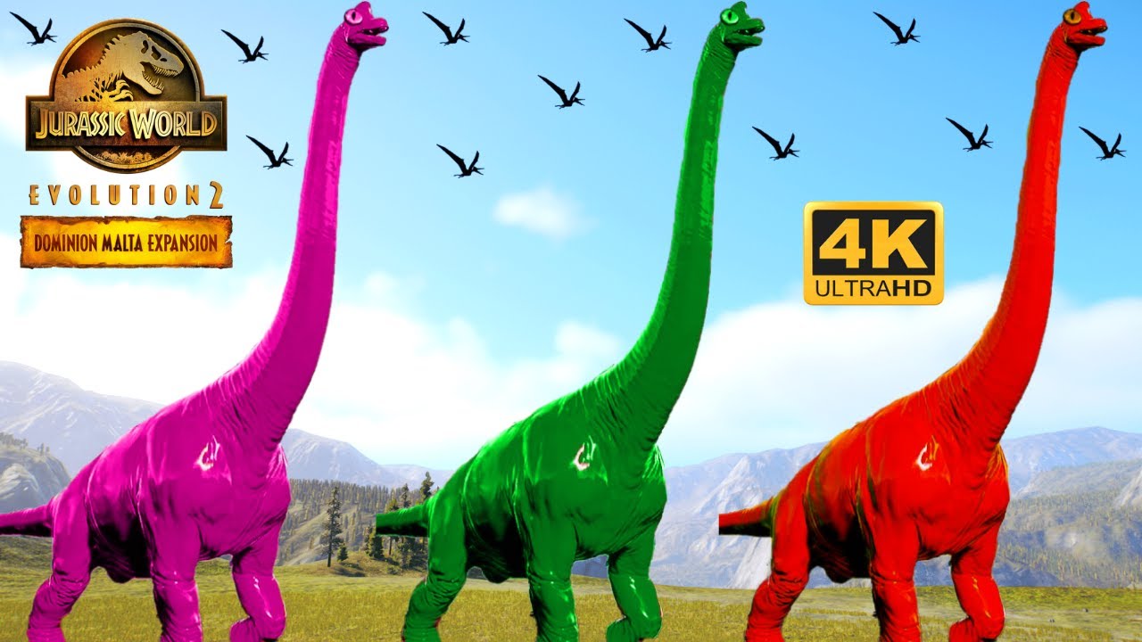 Blue Ultimasaurus, Color pack Brachiosaurus (Green, Red, Pink) Big ...