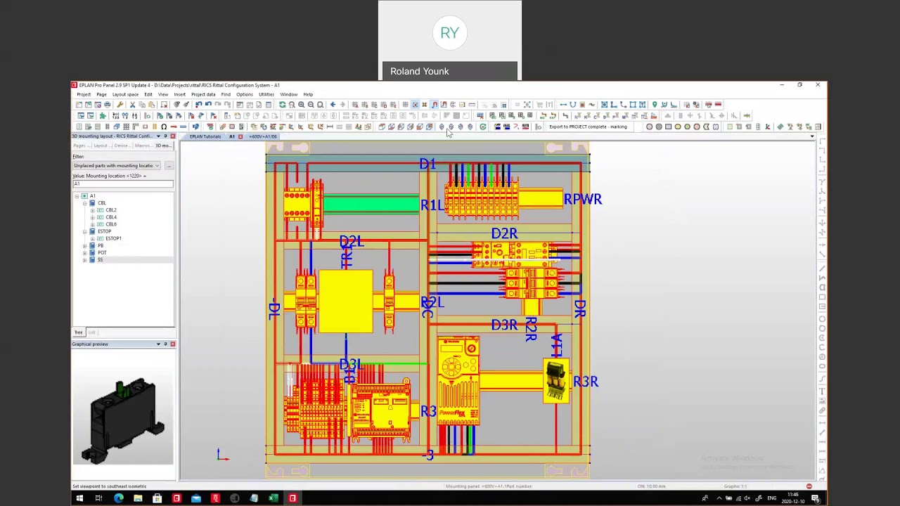 EPLAN Tutorial RICS Rittal Configuration Tool and ProPanel - YouTube