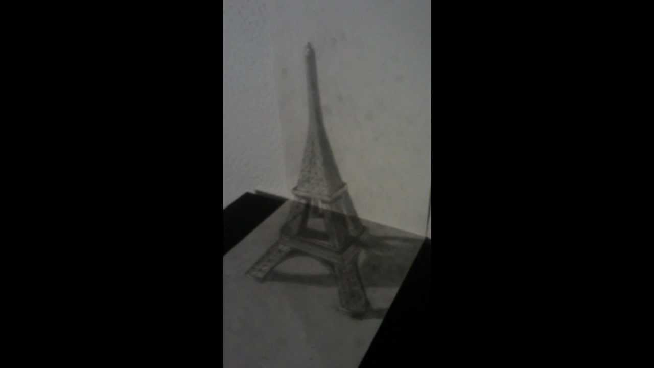 3d Drawing - Eiffel tower - YouTube