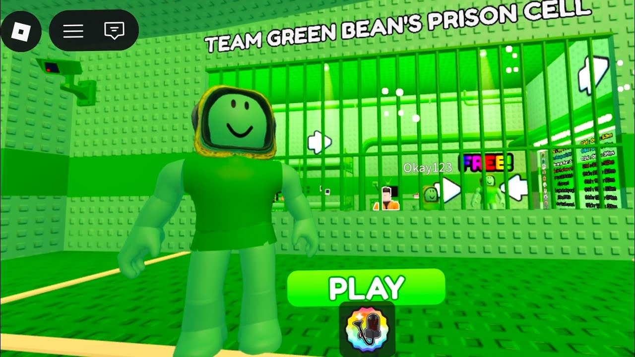 TEAM GREEN BEAN'S PRISON RUN! (Obby) Roblox Gameplay Walkthrough - YouTube