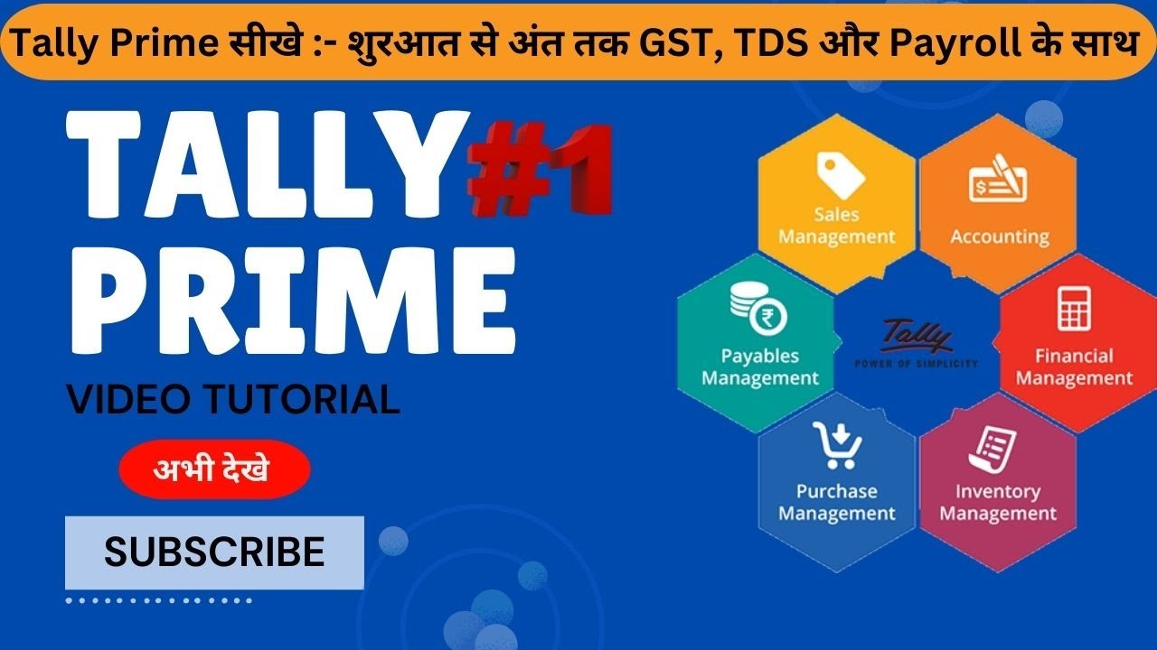 #1 Tally Prime With AI Complete Tutorial || Meaning of Accounting With Tally Prime Introduction ...