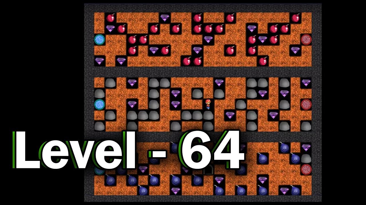 Diamond mine level 64 collected all 30 diamonds - YouTube