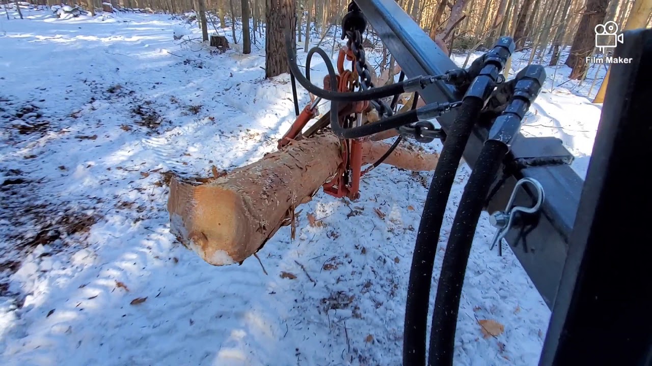 Mini Log Skidding Operation. - YouTube