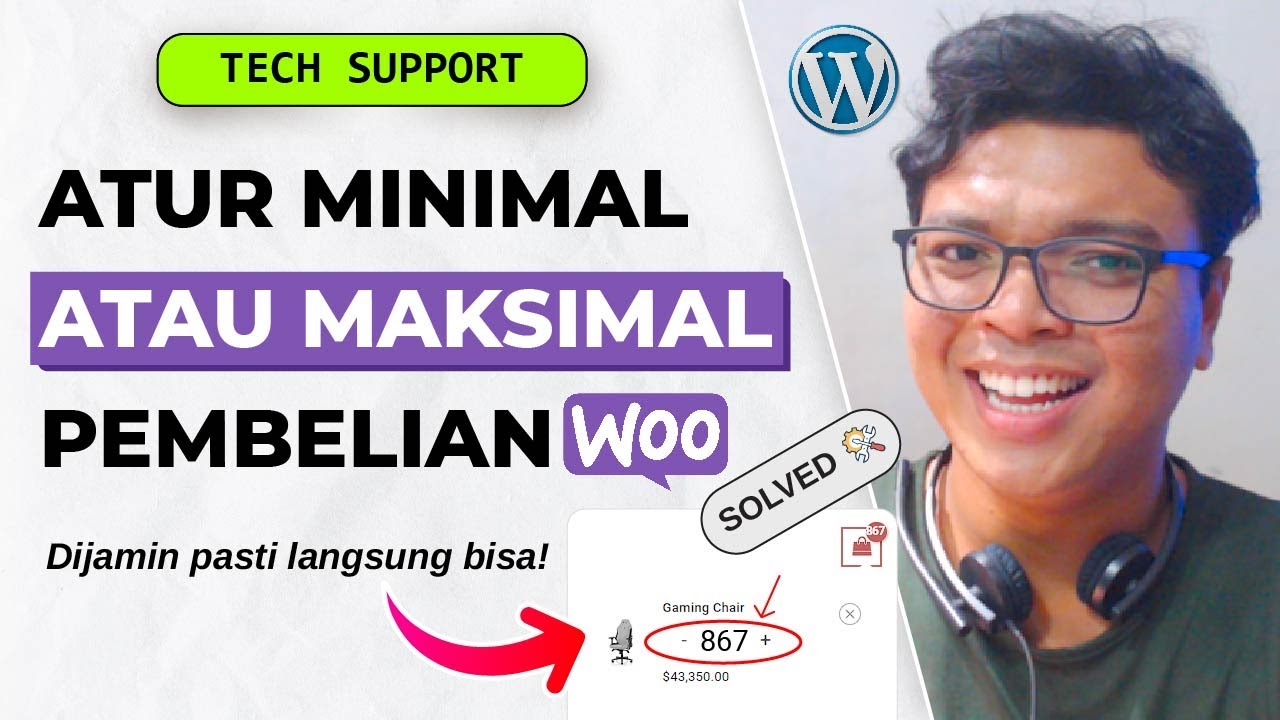WordPress Tutorial Cara Mengatur Minimal atau Maksimal Pembelian WooCommerce di Website - YouTube