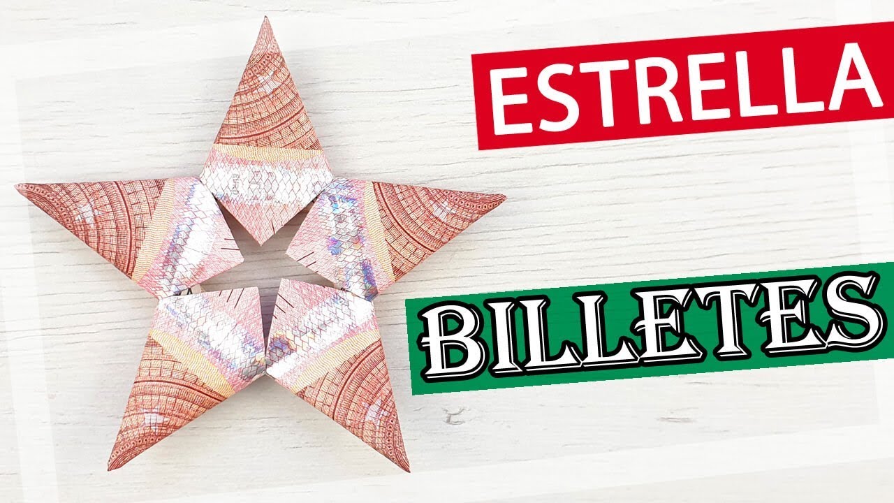 ⭐ Estrella con billetes – Origami con billetes para regalar - YouTube