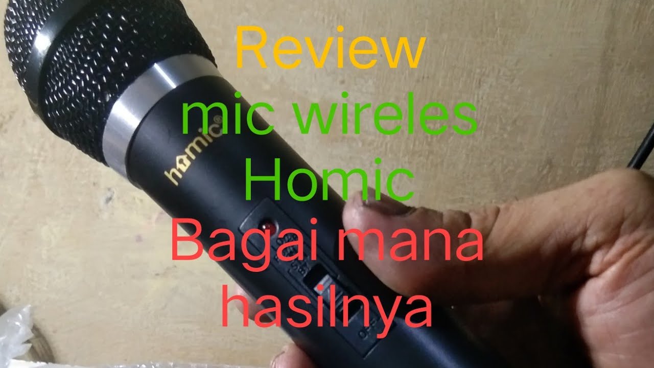 Review mic wireles merek Homic, - YouTube