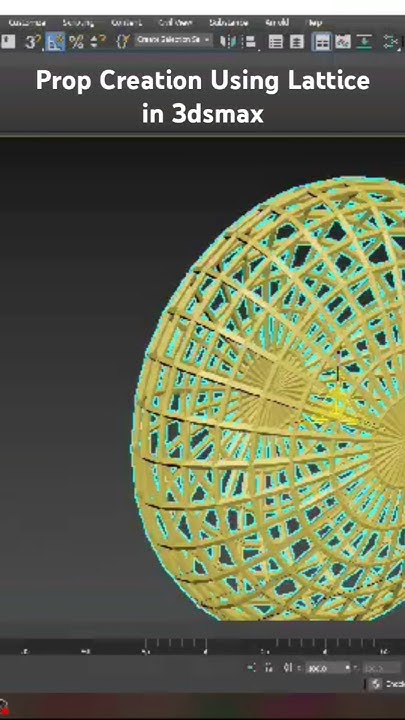 Create Prop using Lattice Modifier in 3dsmax | How to Model it #3d #3dmodeling - YouTube