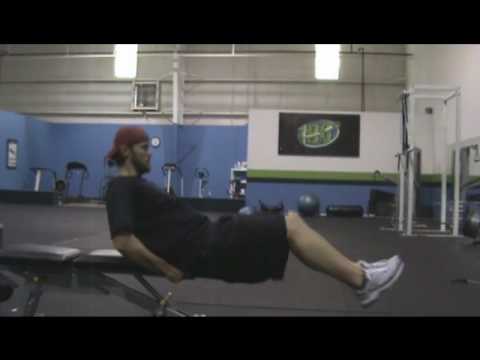 Bench Knee Tucks - YouTube