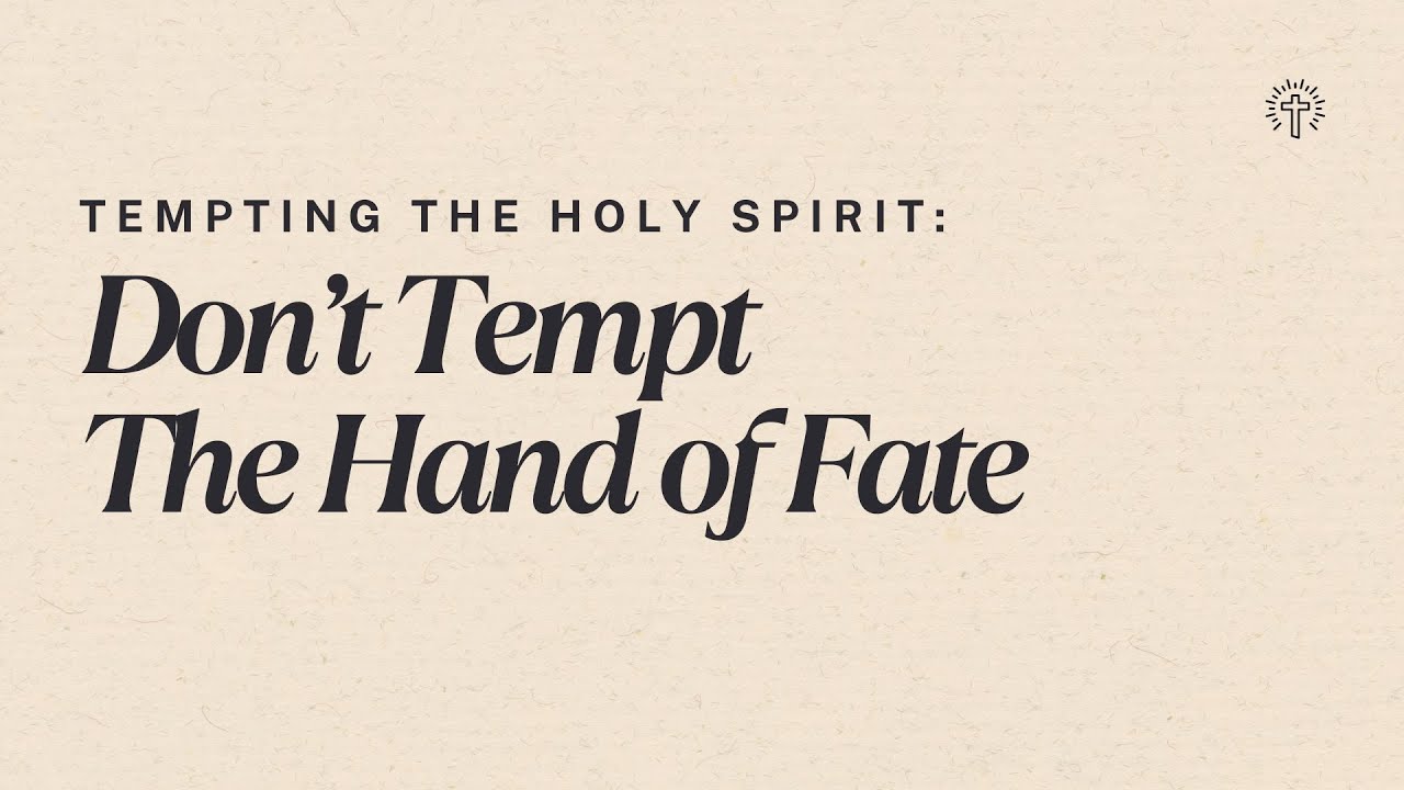 7 Sins Against The Holy Spirit - Tempting The Holy Spirit - YouTube