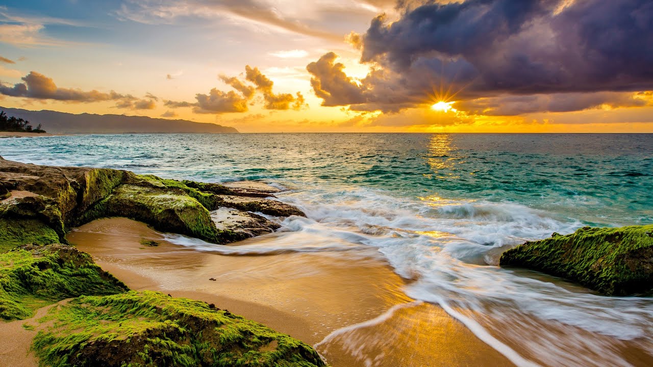 FLYING OVER PARADISE (4K UHD) - Relaxing Music Along With Beautiful ...
