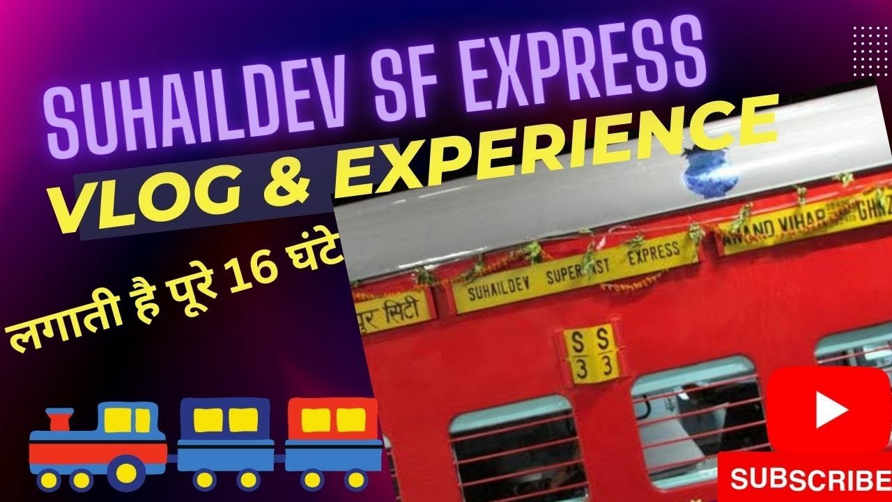 Suhaildev Superfast Express, Jaunpur to Delhi #train #viralvideo - YouTube