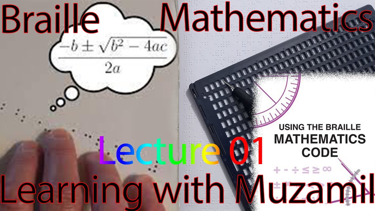 Mathematics Braille| Mathematics Braille Lecture 1|Mathematics Counting ...