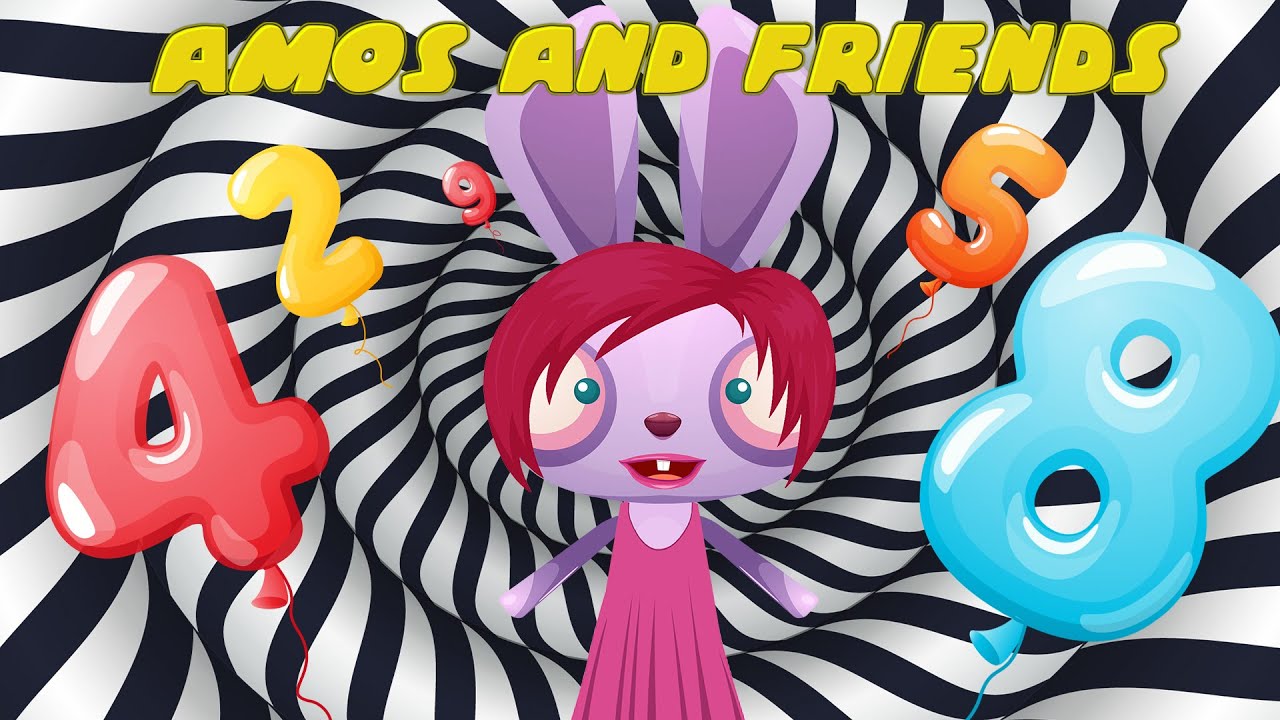 Amos and friends | Learning numbers for kids 1-10 , 123 number names ...