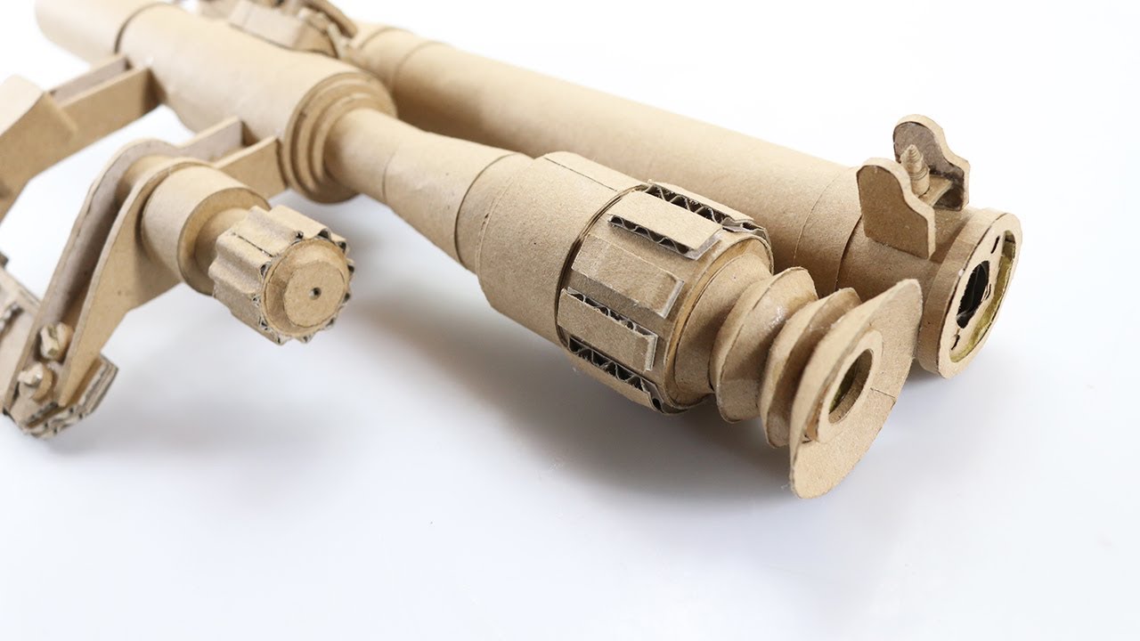 Scope & Barrel | How to Make Cardboard Gun - YouTube