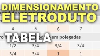 Tabela De Dimensionamento De Eletroduto Mundo Da Elétrica, 41% OFF