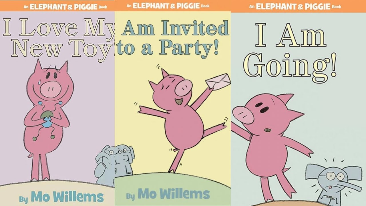 ELEPHANT 🐘AND PIGGIE 🐽 BOOK COMPILATION || Guilt free screen time for ...