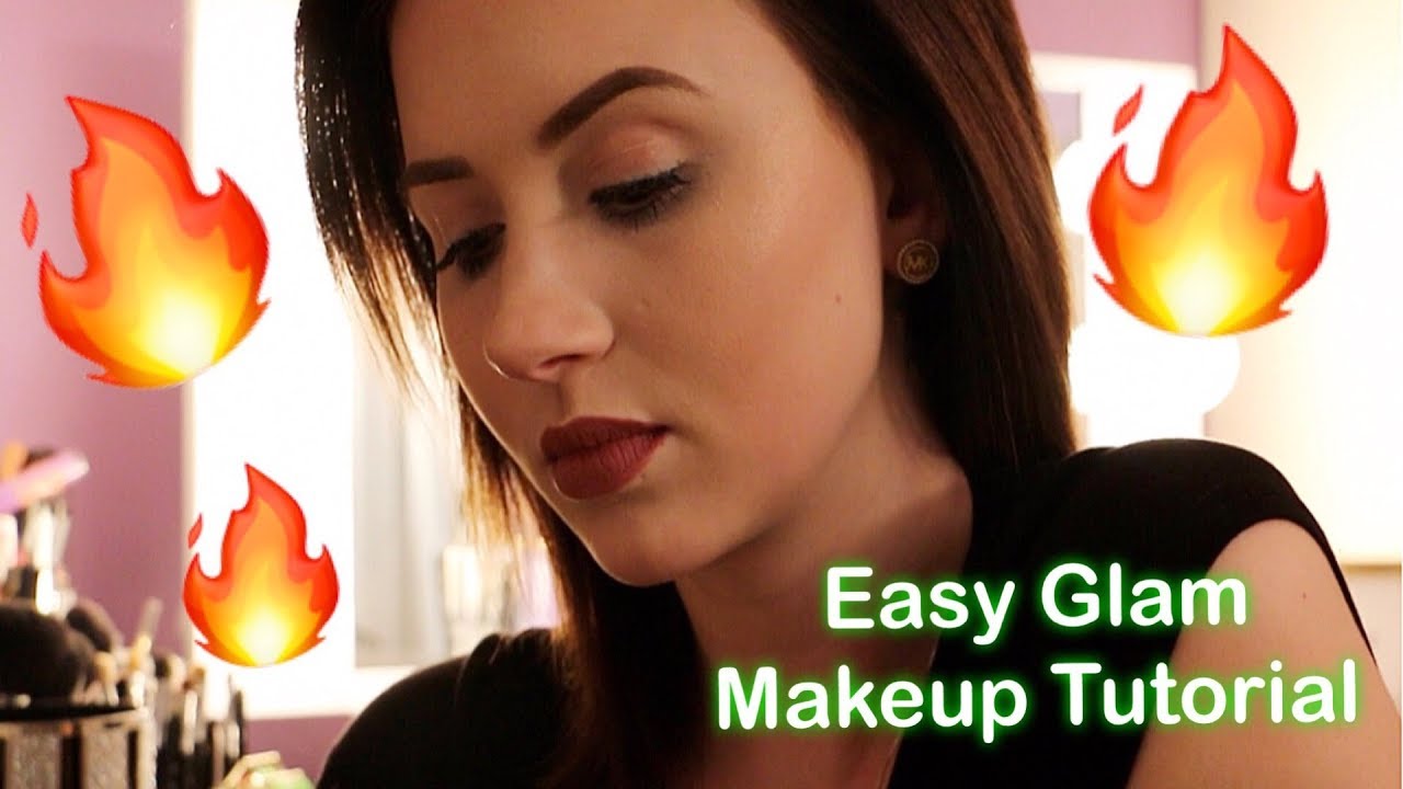Easy Glam Makeup Tutorial ♡♡♡ - YouTube