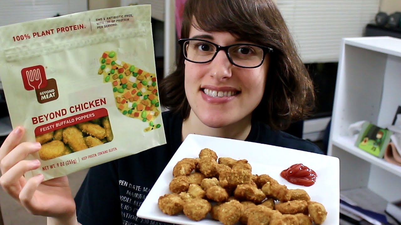 Beyond Meat Feisty Buffalo Poppers Taste Test (beyond chicken review ...