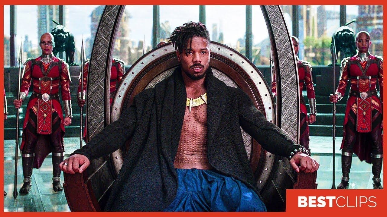 Killmonger Becomes The King Of Wakanda Scene | Black Panther (2018 ...