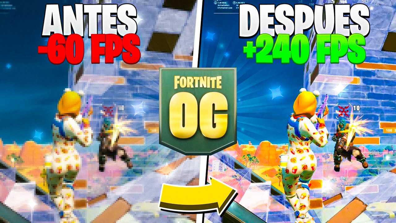 ¡Como MEJORAR los FPS y Quitar IMPUT LAG en FORTNITE OG! (Optimización ...
