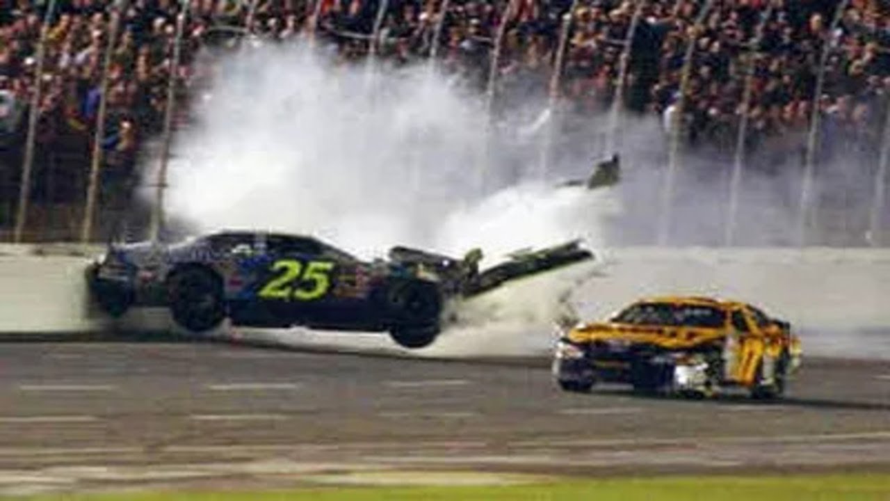 2004 Brian Vickers Charlotte Crash - YouTube