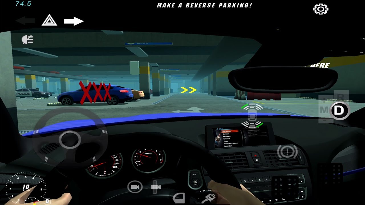 Car Parking #5 Reverse Driver View! PARKING Game Android iOS gameplay ...