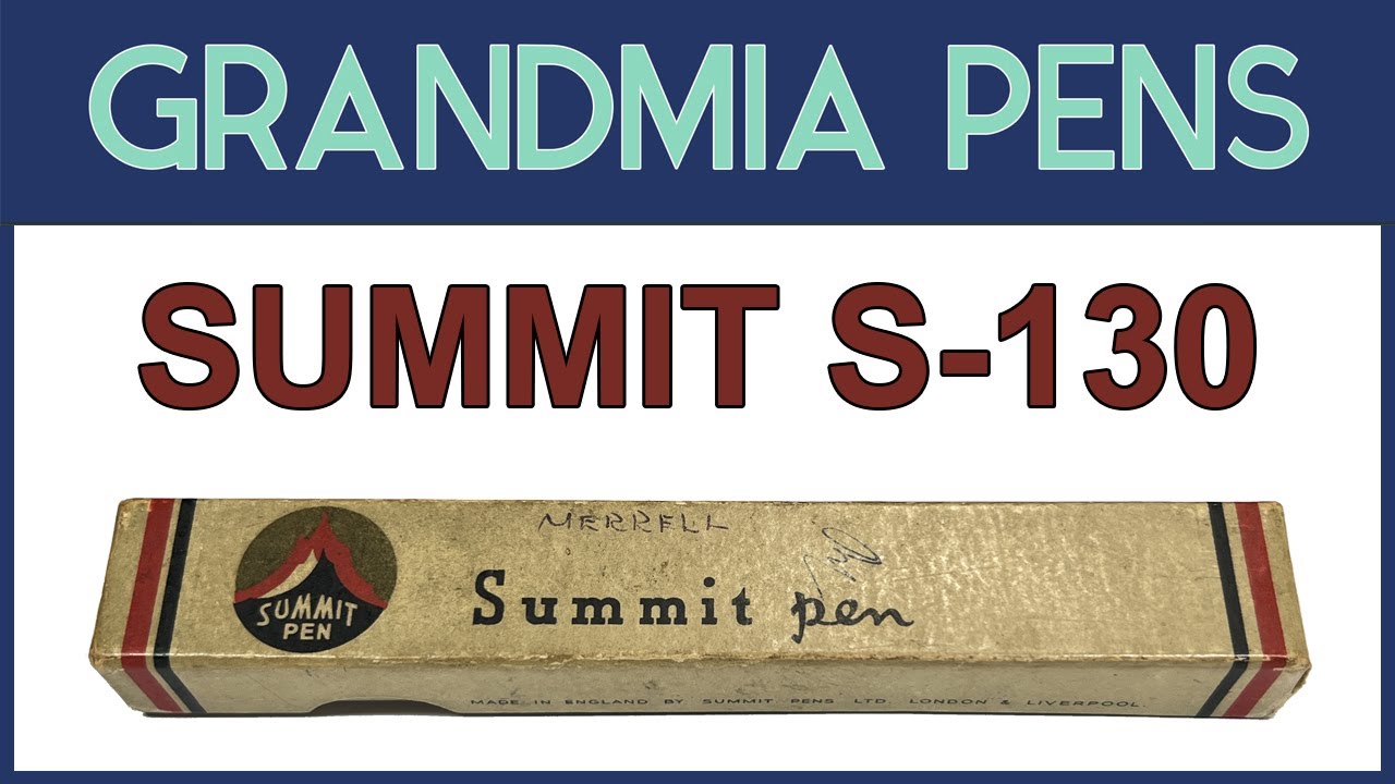 VINTAGE SUMMIT S-130 FOUNTAIN PEN - YouTube