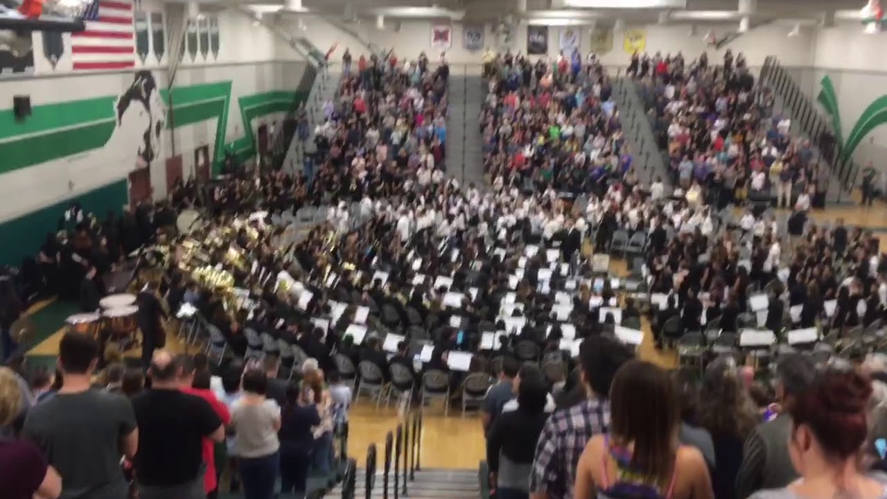 Pitman High School and Turlock High School Star Spangled Banner - YouTube