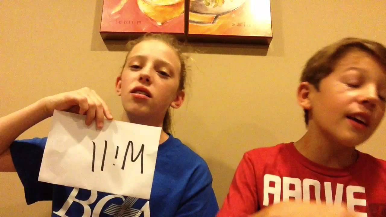 Sibling Question Challenge! - YouTube