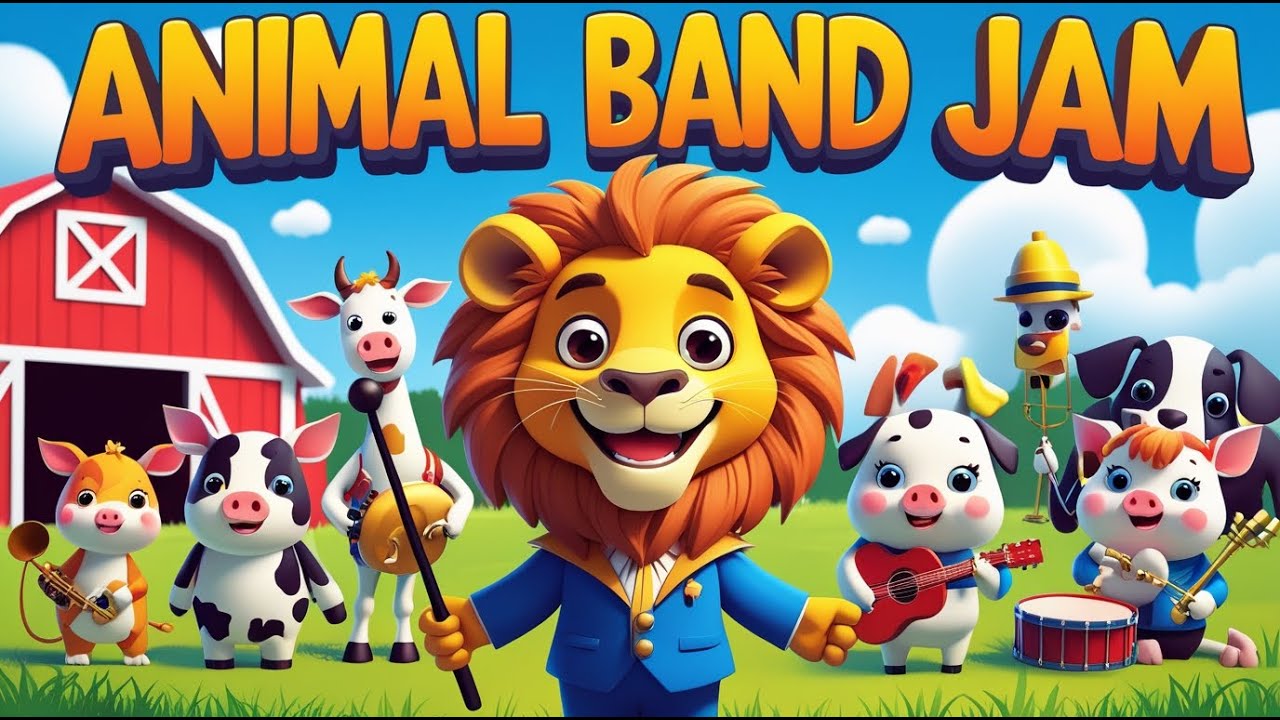 Animal Band Jam | Fun Animal Song for Kids - YouTube
