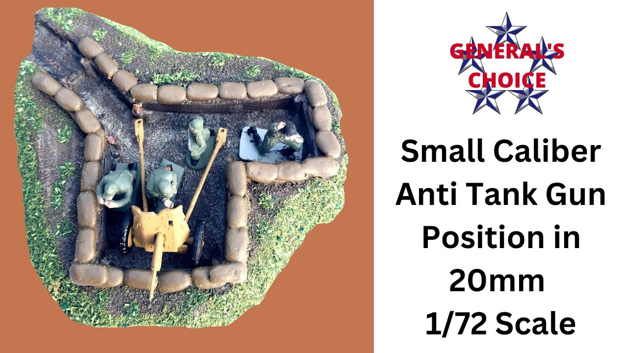 Small Caliber Anti Tank Gun Position for 1:72 scale - YouTube