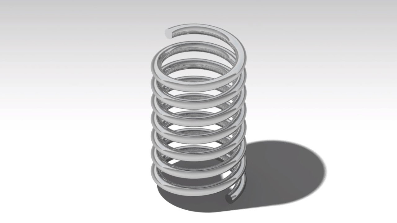 CATIA how to make a spring - YouTube