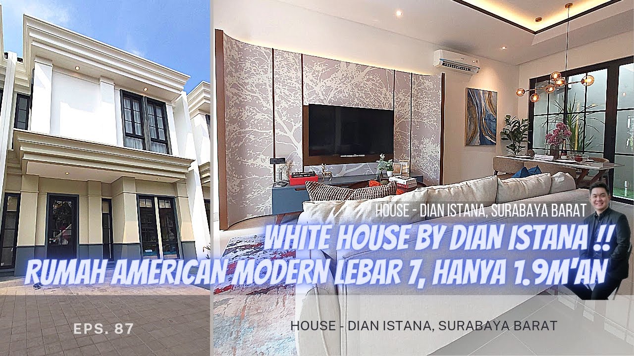 THE WHITE HOUSE ! RUMAH VIRAL 7×13 DIAN ISTANA DI ANTARA 2 EXIT TOL SURABAYA BARAT HANYA 1.9M'an ...