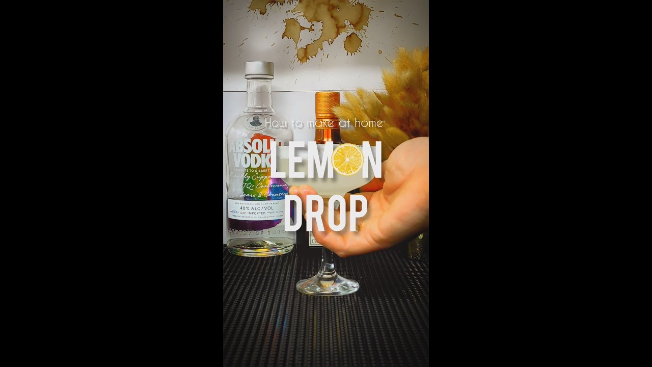 How to make a Lemon Drop cocktail at home (recipe) - YouTube