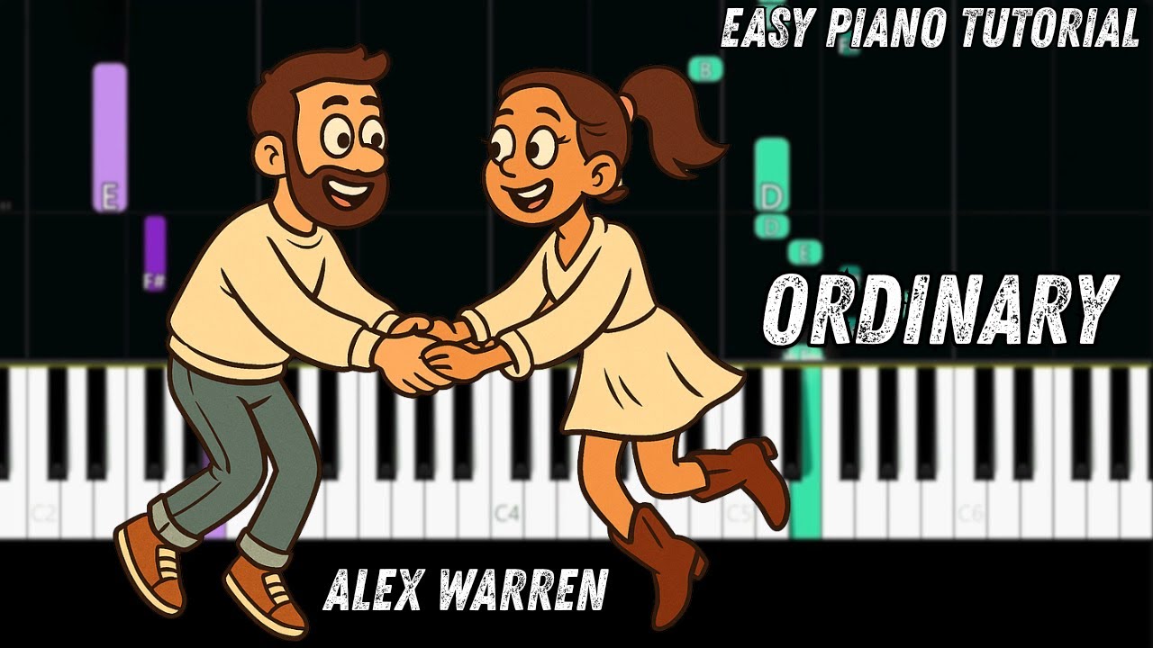 Alex Warren - Ordinary (Easy Piano Tutorial) - YouTube