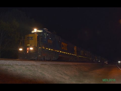 HD: 5 CSX EMDs lead CSX Q612-07 in Palmetto, GA - YouTube