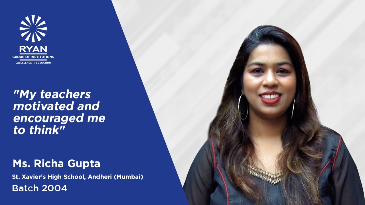 Richa Gupta I Partner CUFUD I Ryan Alumni Diaries - YouTube