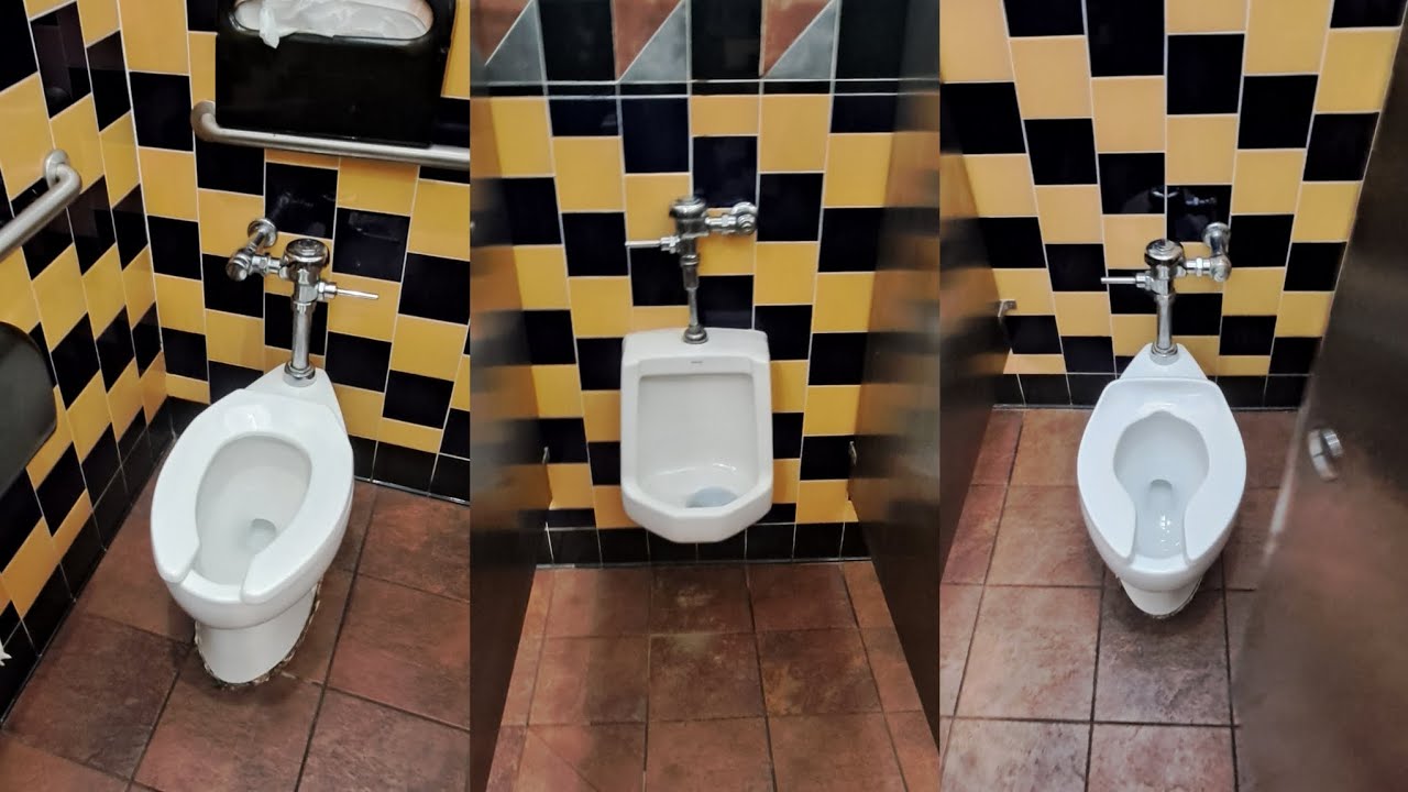 1234: Kohler Fixtures - Red Robin Men's Restroom 🚹 - YouTube