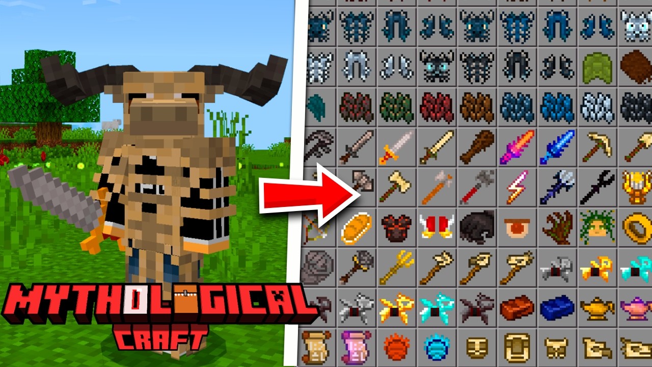 Nova Atualização da Addon Mythological Craft para Minecraft 1.21.70 ...
